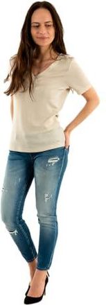 Morgan 212-diwi Femme T-Shirt, Ivoire, XXL