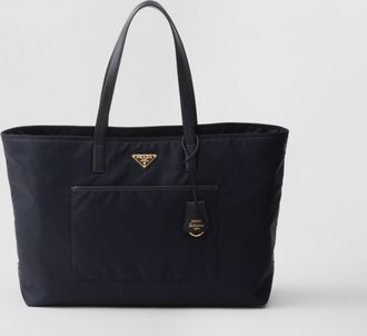 Prada Re-Edition 1978 Große Tote Bag aus Re-Nylon und Saffiano-Leder