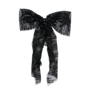 Maison Michel Schwarzes Oversize-Schleifen-Haaraccessoire - - Accessories - Damen - Schwarzk - ONE SIZE