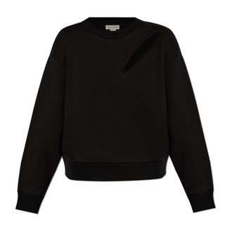 Alexander McQueen Sweatshirt mit Logo - - Sweatshirts & Hoodies - Damen - Schwarzk - S
