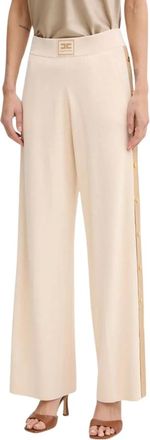 Elisabetta Franchi Femme, Pantalons, Rose, Taille: 36 FR Knit Pantalons