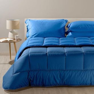 Caleffi Bettdecke 200x200 cm aus 100% Baumwolle - Steppdecke, Duvet, Sommerdecke, Decke 200x200, Blanket, Bettdecken, Bettdecke 155x220, Weich & Langlebig für