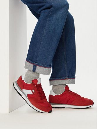 Tommy Jeans Sneakers Tjm Eva Runner Mix Material EM0EM01737 Rot