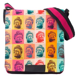 Sunsa Umh&auml;ngetasche Damen Handtasche gro&szlig;e Canvas Bag Budda TeenagerTaschen Bags for Women Messenger Tasche Crossbody Bag Schultertasche praktische Geschenk