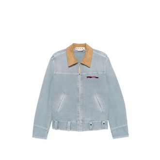 Marni Contrast-collar Zip-fastening Jacket