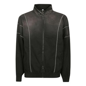 Off-white Relaxed Garment Dyed Track Jacket - - Jackets - Herren - Schwarzk - S