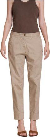 Mason's Femme, Pantalons, Beige, Taille: 36 FR New York Carrot Chino Pants