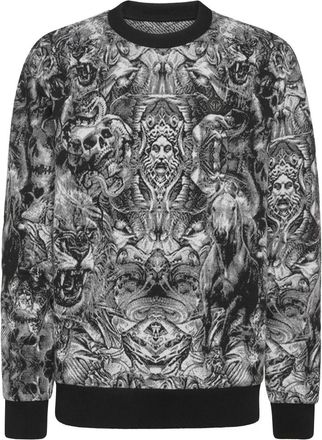 Philipp Plein Herren, Strickwaren, Schwarzk, 2XLGr&ouml;&szlig;e