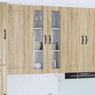 vidaXL vidaXL Armoire de cuisine avec &eacute;tag&egrave;re Ch&ecirc;ne Sonoma 60 x 31 x 100 cm