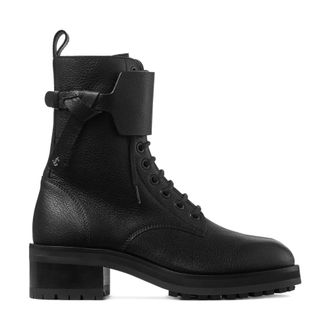 Jimmy Choo London Rosabel Flat Ankle Boots - - Shoes - Damen - Schwarzk - 38 1/2 EU