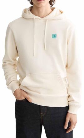 Scotch & Soda Herren Essential Badge Logo Kapuzenpullover, Eierlikör, M