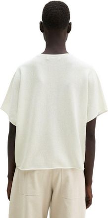 Marc O'Polo Kurzarmpullover loose aus reinem Baumwollgarn