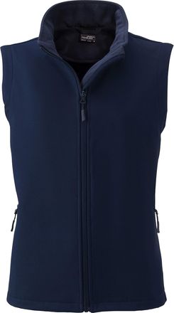 James & Nicholson Damen Ladies Promo Softshell Vest Outdoor Weste, Blau (Navy/Navy), 42 (Herstellergröße: XXL)