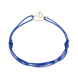 Aliita Aliita, Femme, Accessoires, Bleu, Taille: ONE Size Bracelet Cordon avec Charme en Or 9k