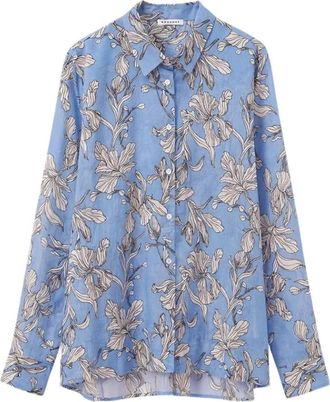 Rosso35 Rosso35, Femme, Blouses et Chemises, Multicolore, Taille: 44 FR Camicia Over en Voile de Coton Imprim&eacute;