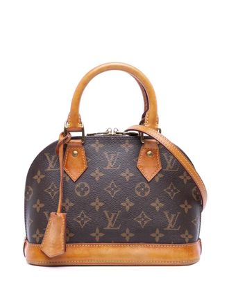 Louis Vuitton 1990-2025 Monogram Alma BB Satchel-Tasche - Braun