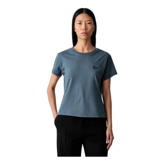 Kenzo T-shirt Signature Brod&eacute; - Femme - Tops - Bleu - Taille: 38 FR