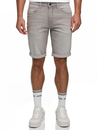 Indicode Shorts INDICODE INKaden, Herren, Gr. XXL, N-Gr, lt grau, Denim/Jeans, Obermaterial: 98% Baumwolle, 2% Elasthan, unifarben, regular fit knielang, Hosen