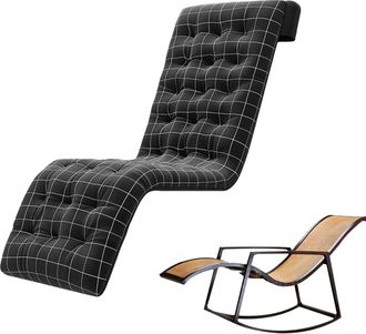 Generic Schaukelstuhlkissen,Rasen Stuhlpolster | Weiches Chaiselonkissen Liegenoberfläche,Atmungsaktive Terrasse Sitzkissen Stuhl Sitzkissen für Innen Außen