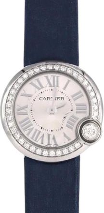 Cartier Pre-owned Ballon Blanc Acier inoxydable Quartz - Femme - Pre-owned - Bleu - Taille: ONE Size
