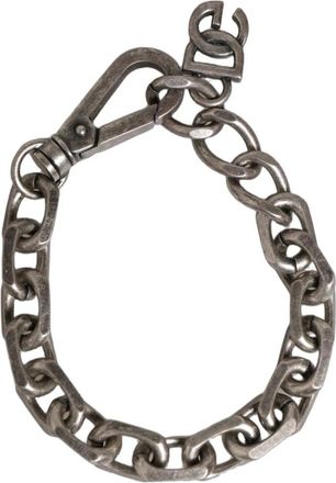 Dolce & Gabbana Femme, Accessoires, Gris, Taille: ONE Size Chain Bracelet
