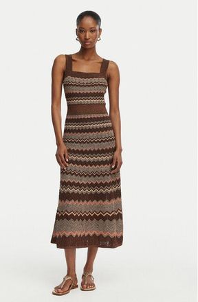 Guess Strickkleid G6GK42 Z0640 Braun Regular Fit