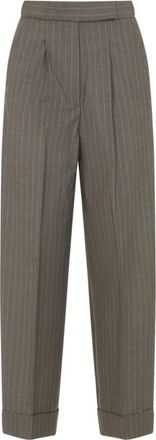 Max Mara Femme, Pantalons, Brun, Taille: 34 FR Pantalons