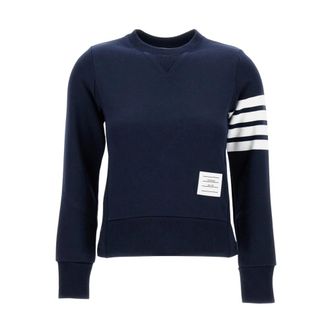 Thom Browne Engineered 4-Bar Sweatshirt - - Sweatshirts & Hoodies - Damen - Blau - M