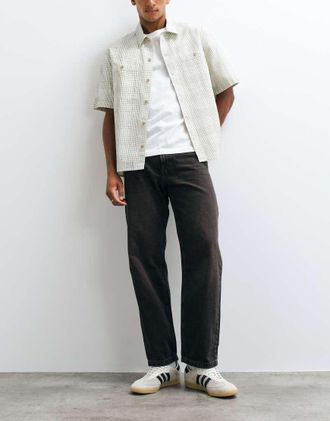 Jack & Jones Eddie Loose Jeans in Braun-Waschung