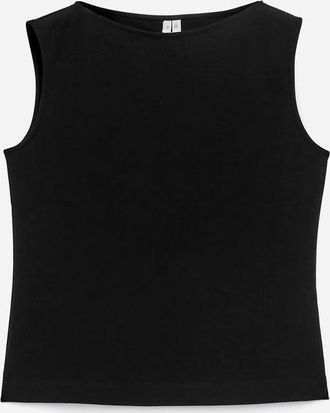 Arket Top Mit U-Boot-Ausschnitt -Schwarz
