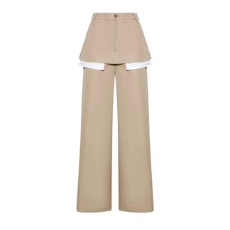 Silvian Heach Damen, Hosen, Beige, MGr&ouml;&szlig;e