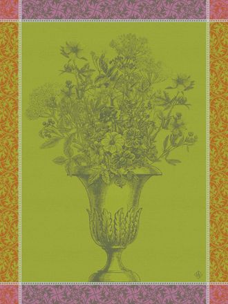 Le Jacquard Français 28996 Geschirrtuch Floraison Uni Zinnia 60x80 cm Baumwolle