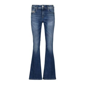 Diesel Flare Blaue Gewaschene Baumwolljeans - - Jeans - Damen - Blau - W26 L30