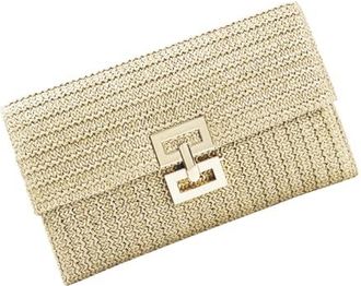 Holibanna Pochette Tiss&eacute;e Pour Femme Sac &Agrave; Bandouli&egrave;re De Soir&eacute;e Pour Femme Tiss&eacute; Main En Rotin Tissu De F&ecirc;te Mariage Style Hippie Portefeuille Porte-Monnaie Cr
