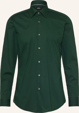HUGO BOSS Hemd Hank Slim Fit gruen