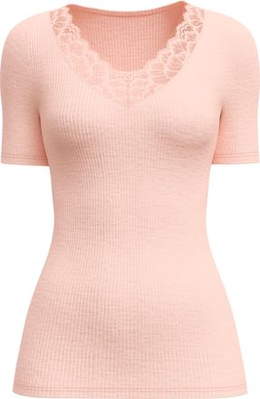 CALIDA Silky Wool Joy T-Shirt Damen, aus Wolle-Seide, für empfindliche Haut, temperaturausgleichend und geruchsneutralisierend