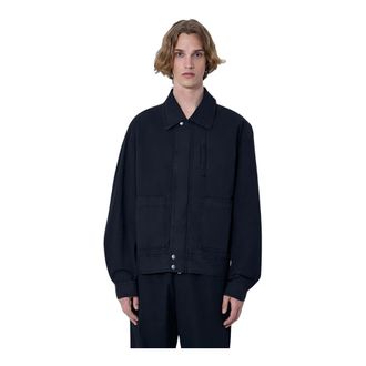 Dries Van Noten Baumwolljacke mit Druckknopfverschluss - - Jackets - Herren - Schwarzk - L