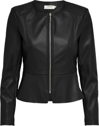 Only Only, Femme, Vestes, Noir, Taille: 36 FR Peplum Jacket