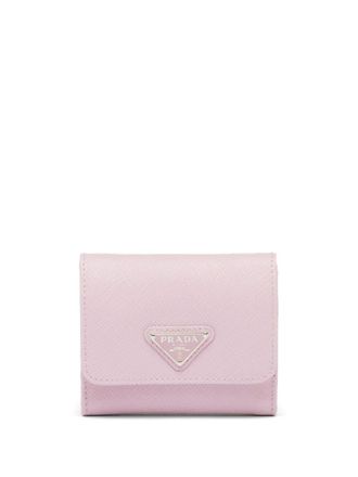 Prada Portemonnaie aus Saffiano-Leder - Rosa