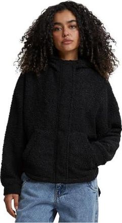 Urban Classics Femme Ladies Short Sherpa Jacket Jacket, Noir, 4XL