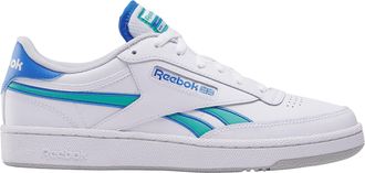 Reebok Unisex Club C Revenge Sneaker,White Kineticblue Unlshedgreen,42.5 EU