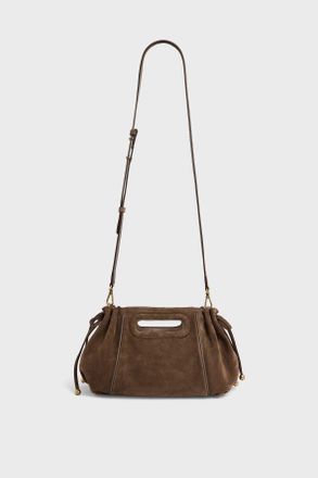 Gerard Darel Sac &agrave; main en cuir velours int&eacute;rieur m&eacute;tallis&eacute; - MINI DANY - Toundra