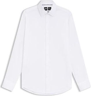 BOSS Hommes P-JOE-kent-C1-222 Chemise Regular en Twill Stretch performant