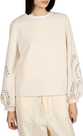 Vila Sweatshirt avec manches ajour&eacute;es