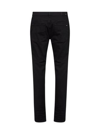 Amiri Mens Jeans Stack Skinny-Fit Black Cotton