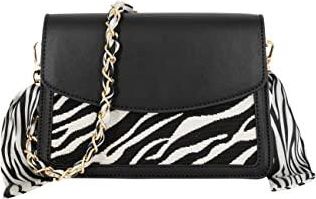 Ikita Sac &agrave; bandouli&egrave;re Femme, Blanc/multicolore