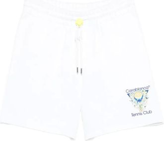 Casablanca Tennis Club Icon Shorts - Wei&szlig;