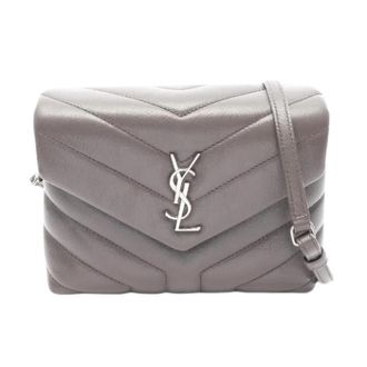 Saint Laurent Pre-owned Loulou Leder Umh&auml;ngetasche - - Pre-owned - Damen - Grau - ONE SIZE