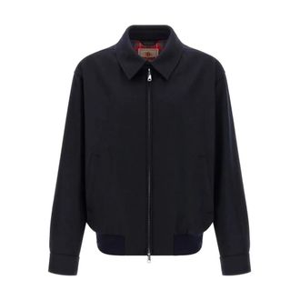 Baracuta G18 Melton Jacke - - Jackets - Herren - Blau - XS