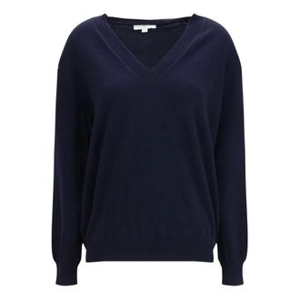 Malo Pull Col V en Cachemire - Femme - Pulls - Bleu - Taille: 36 FR